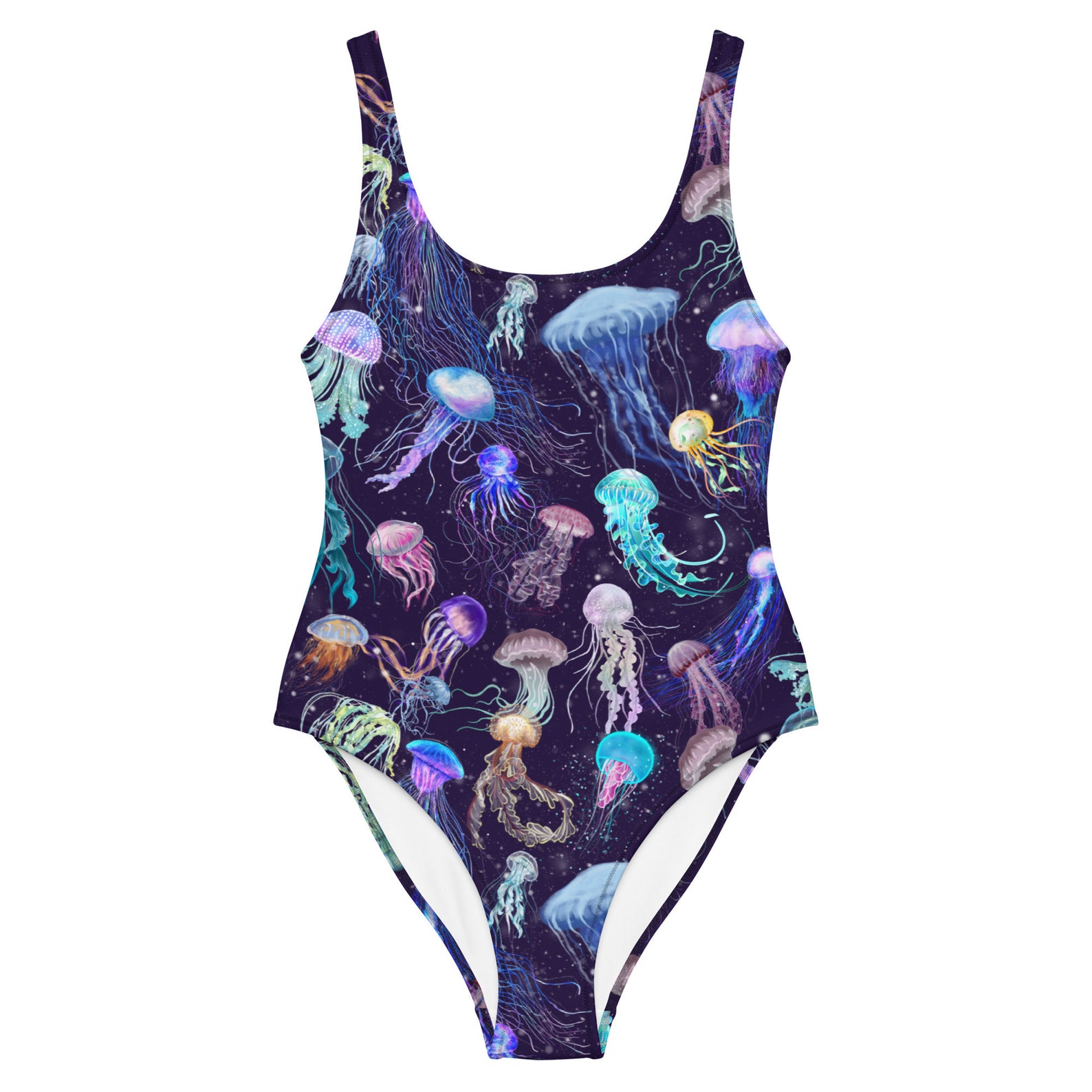 Jellyfish One-piece Swimsuit: Ocean Sea Life Graphic - Etsy