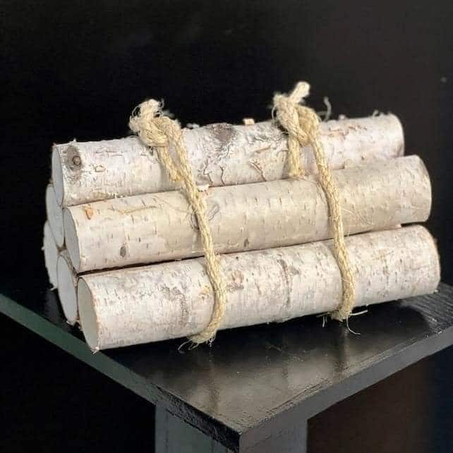 12" Birch Log Bundle Set (6 Logs) - Etsy