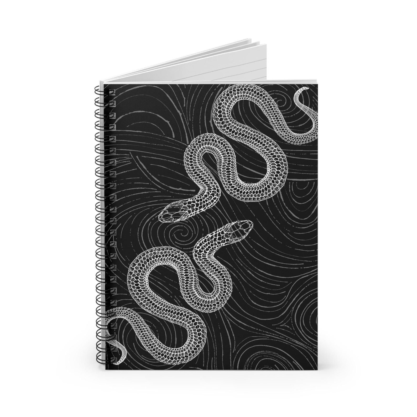 Snakes Spiral Notebook, Serpent Reptile Ruled Line Journal, Myth ...