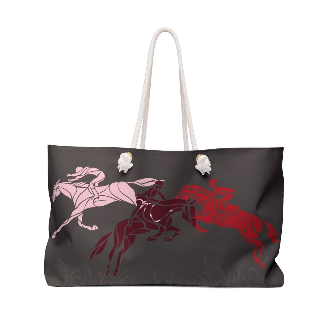 Horse Tote Bag, Equestrian Horse Lovers Bag, Equine Horse Rider ...