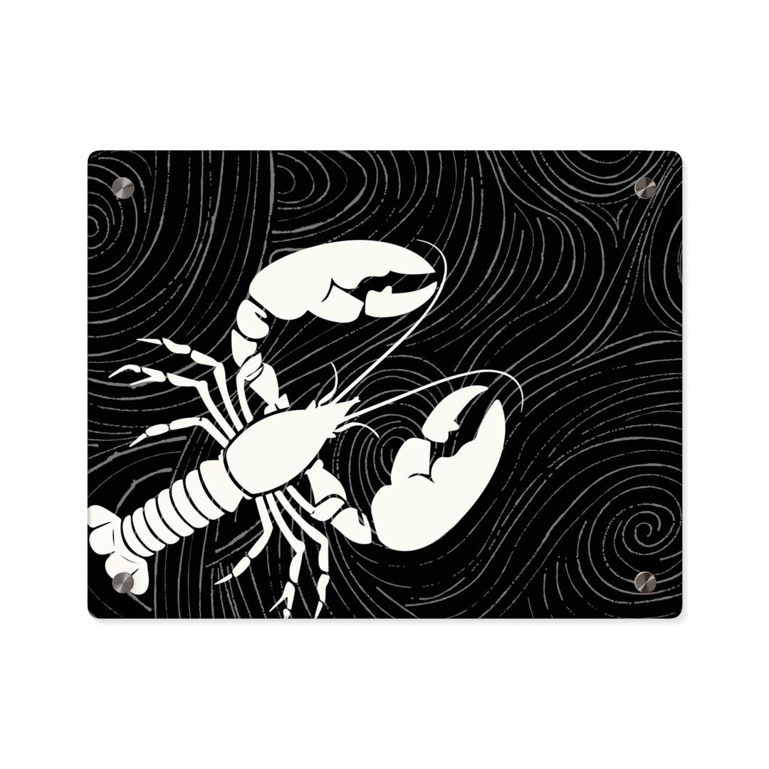 Lobster Acrylic Wall Art Panel, Fish Crustacean Sea Life, Pirates ...