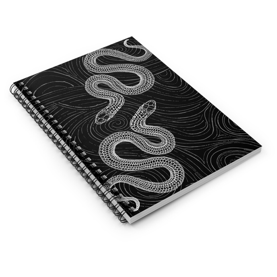 Snakes Spiral Notebook, Serpent Reptile Ruled Line Journal, Myth ...