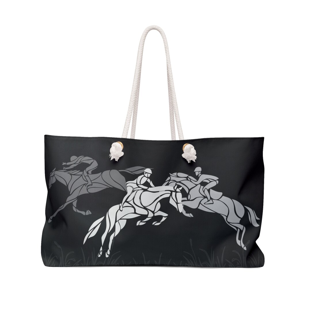 Horse Tote Bag, Equestrian Horse Lovers Bag, Equine Horse Rider ...