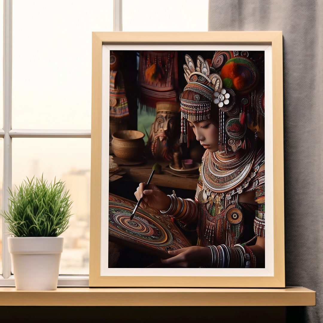 Elevated Heritage: Hill Tribe Female Artists Home Decor - Etsy