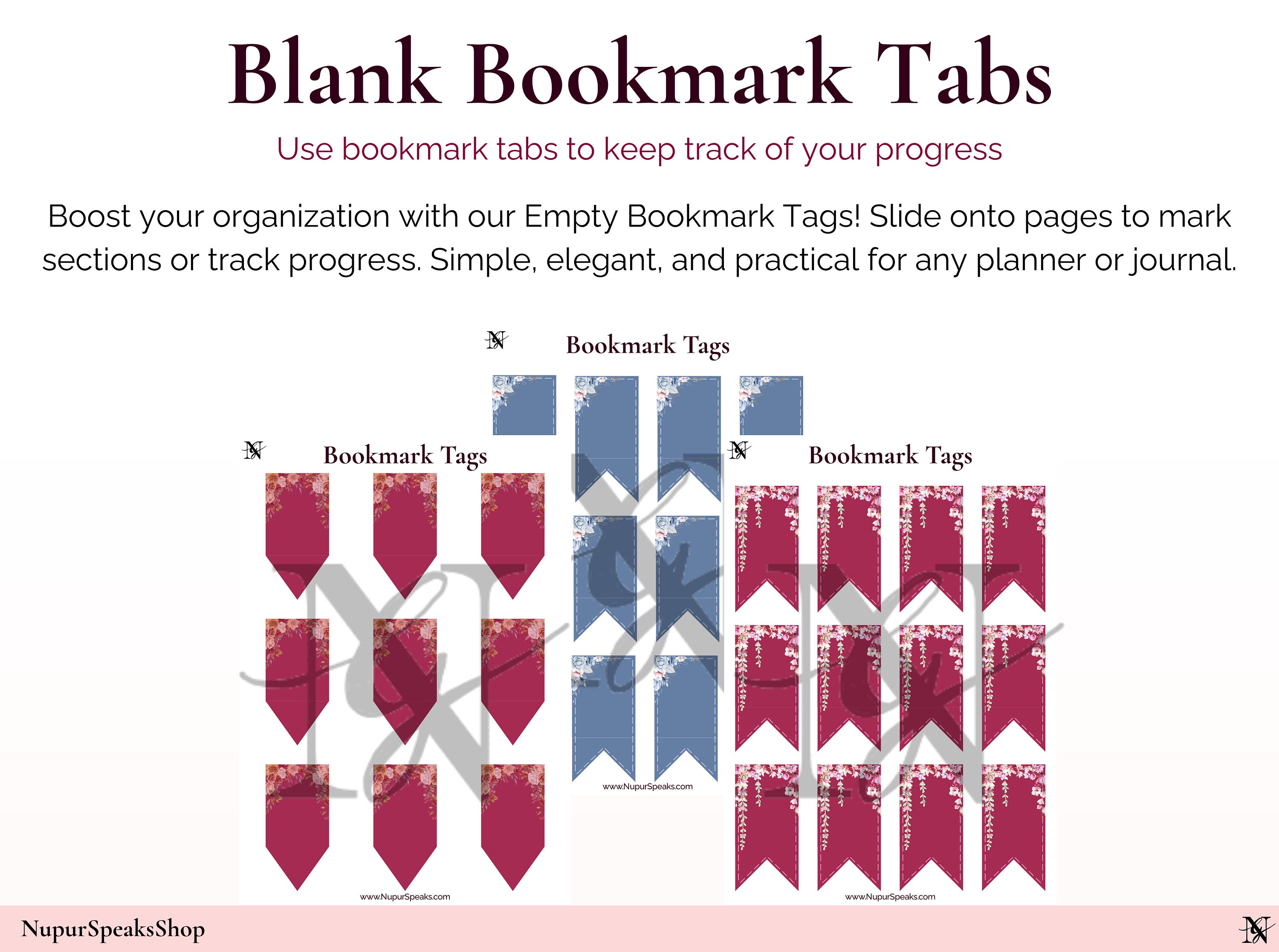 Planner Tabs Printable Folder Tabs Printable Dividers Editable Tabs ...