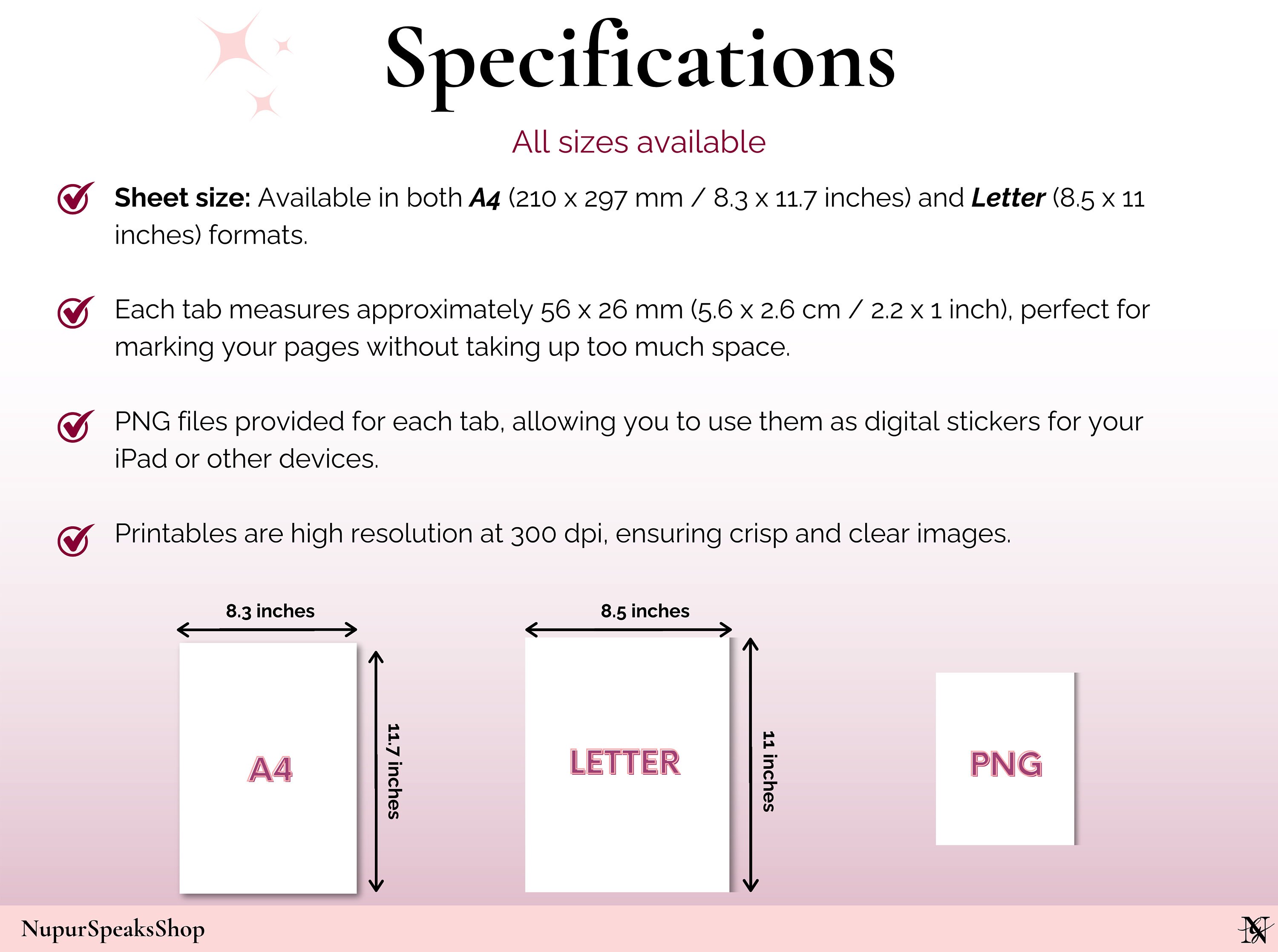 Planner Tabs Printable | Folder Tabs | Printable Dividers | Editable ...