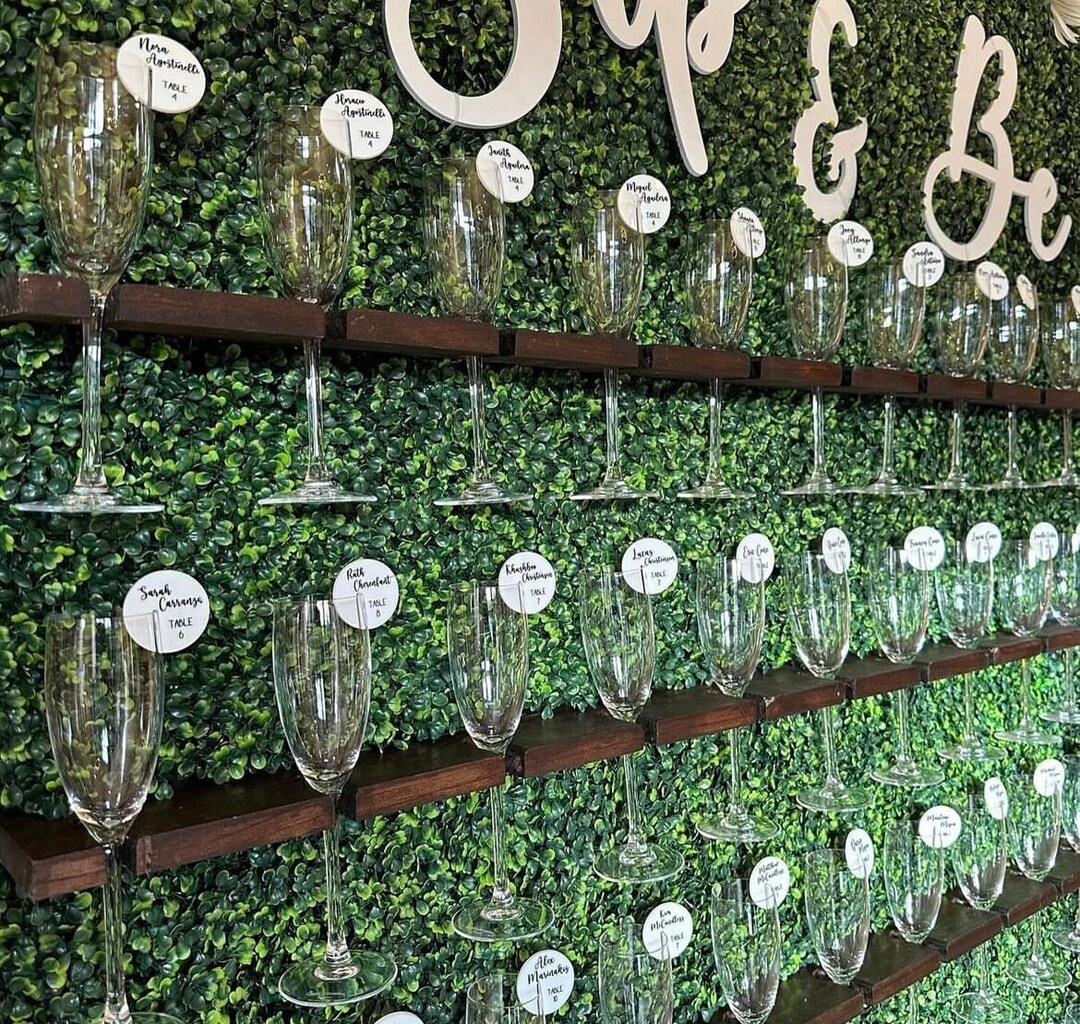 Set of 25, Custom Personalized Drink Charm,wedding Glass Charms ...