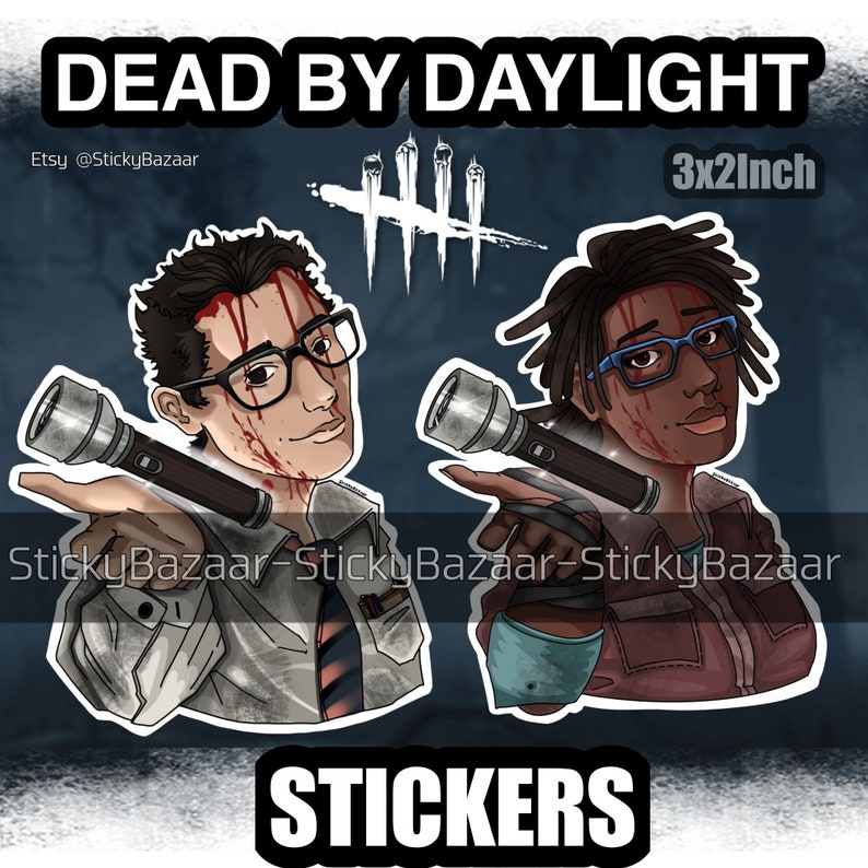 DBD Stickers Vynl Dead by Daylight Dwight Fairfield Claudette Morel - Etsy