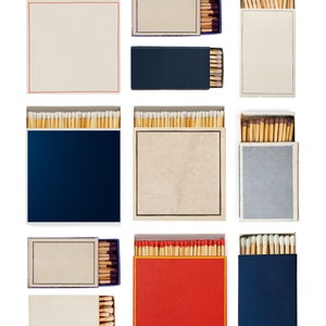 Blank Matchbook Print Template | Vintage Matchbook Art Poster ...