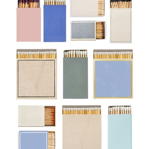 Colorful Blank Matchbook Print Template Vintage Matchbook Art Poster ...
