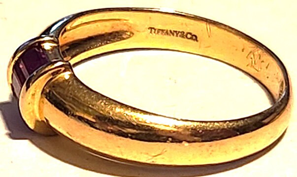 18 K Gold Vintage Tiffany Ruby Ring - Etsy