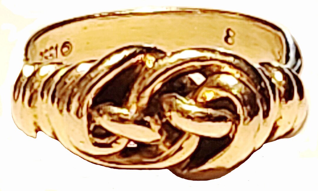 Vintage Eternity Knot Rare Met Museum of Art 14 K Gold Ring - Etsy