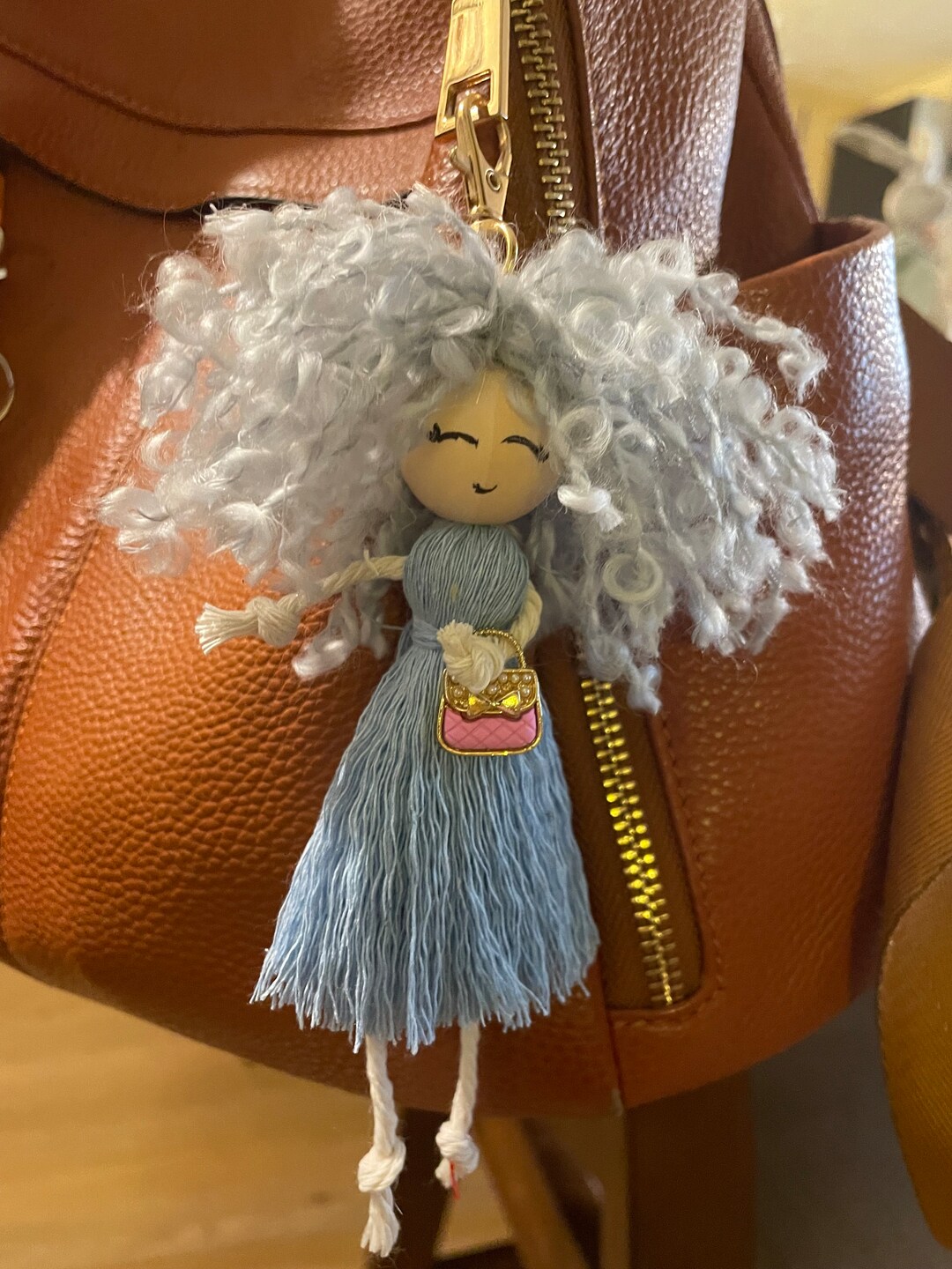 Handmade Angel Keyring: Funky Forest Charm - Etsy UK