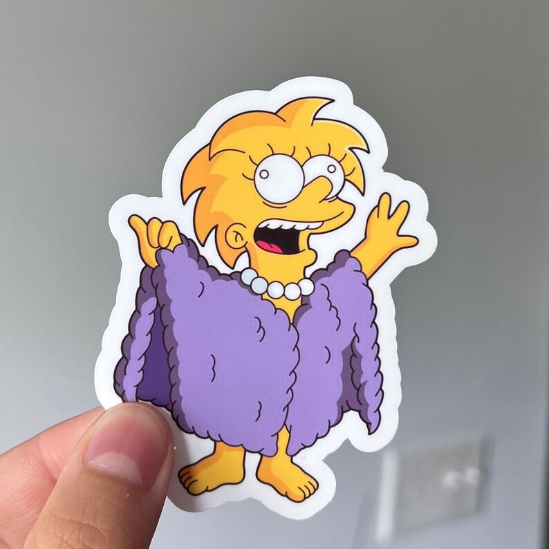 Lisa Simpson/ Crazy Lisa / Magic/ Vinyl Waterproof/ Laptop Decal - Etsy