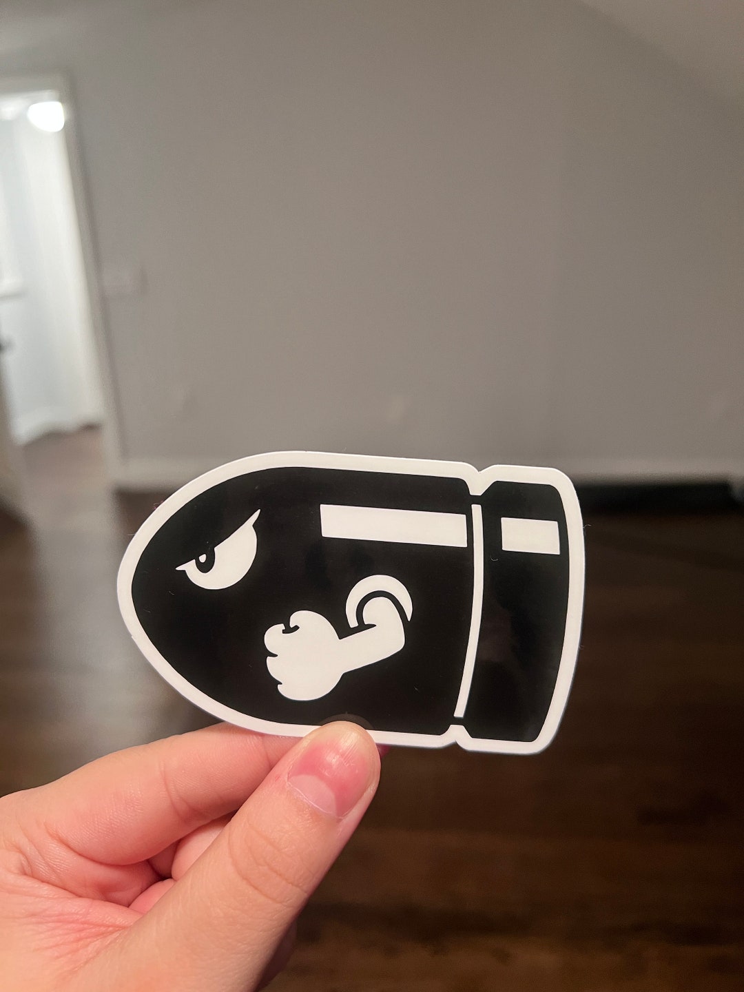 Bullet Bill/ Super Mario Bross/ Sticker Waterproof/ Vinyl/ Decal Laptop ...