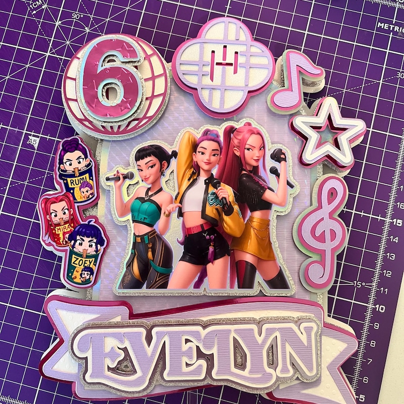 Kpop Demon Hunters Cake - Etsy