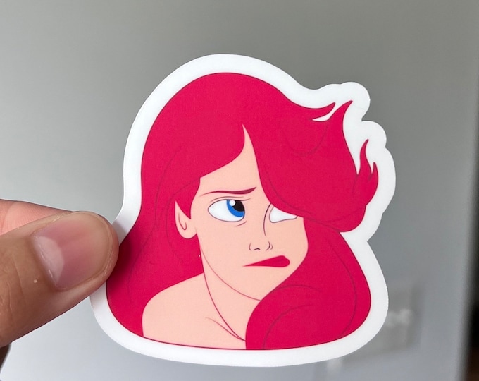 Ariel Mermaid /little Mermaid Sticker/water-resistant /glossy Sticker ...