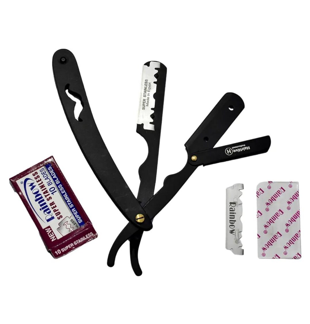 Straight Razor for Barber Cut Throat Shavette for Grooming Razor for ...