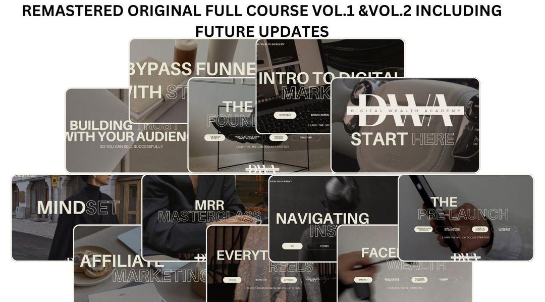 DWA Digital Wealth Academy| the Original Digital Marketing Course With ...