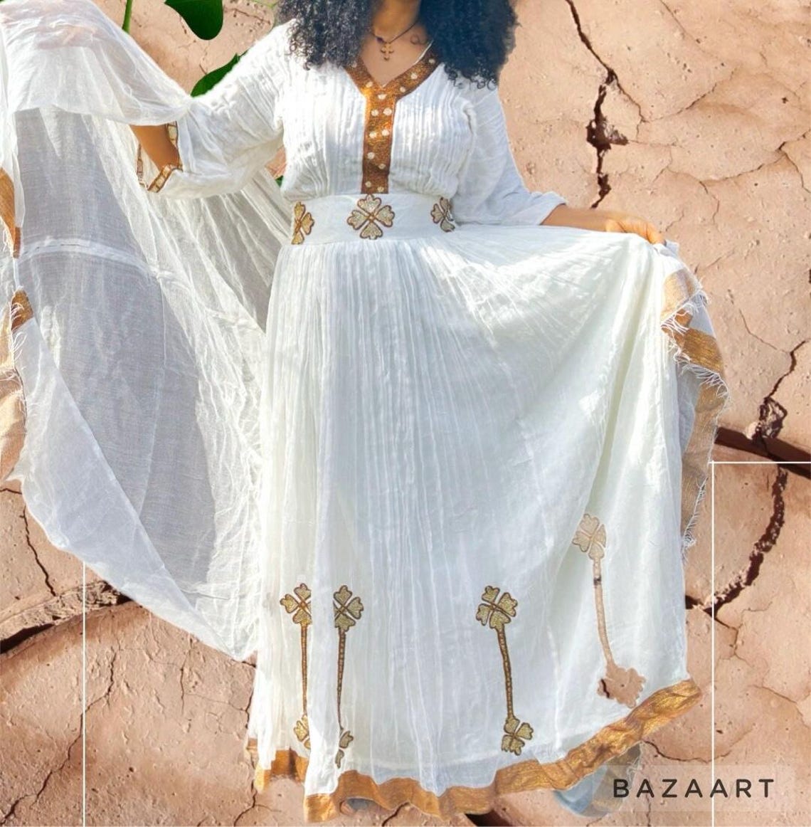 Habesha Kemise With Full Size Netela Perfect for Church and Events - Etsy