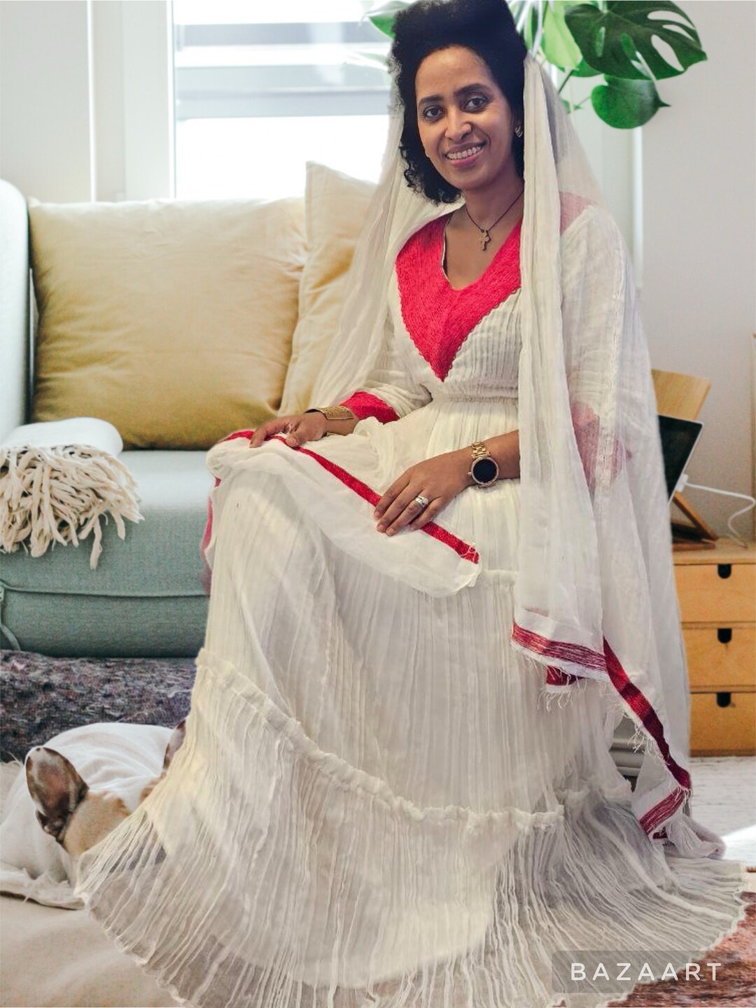 Habesha Kemise With Full Netela Perfect for Church and Celebrations - Etsy