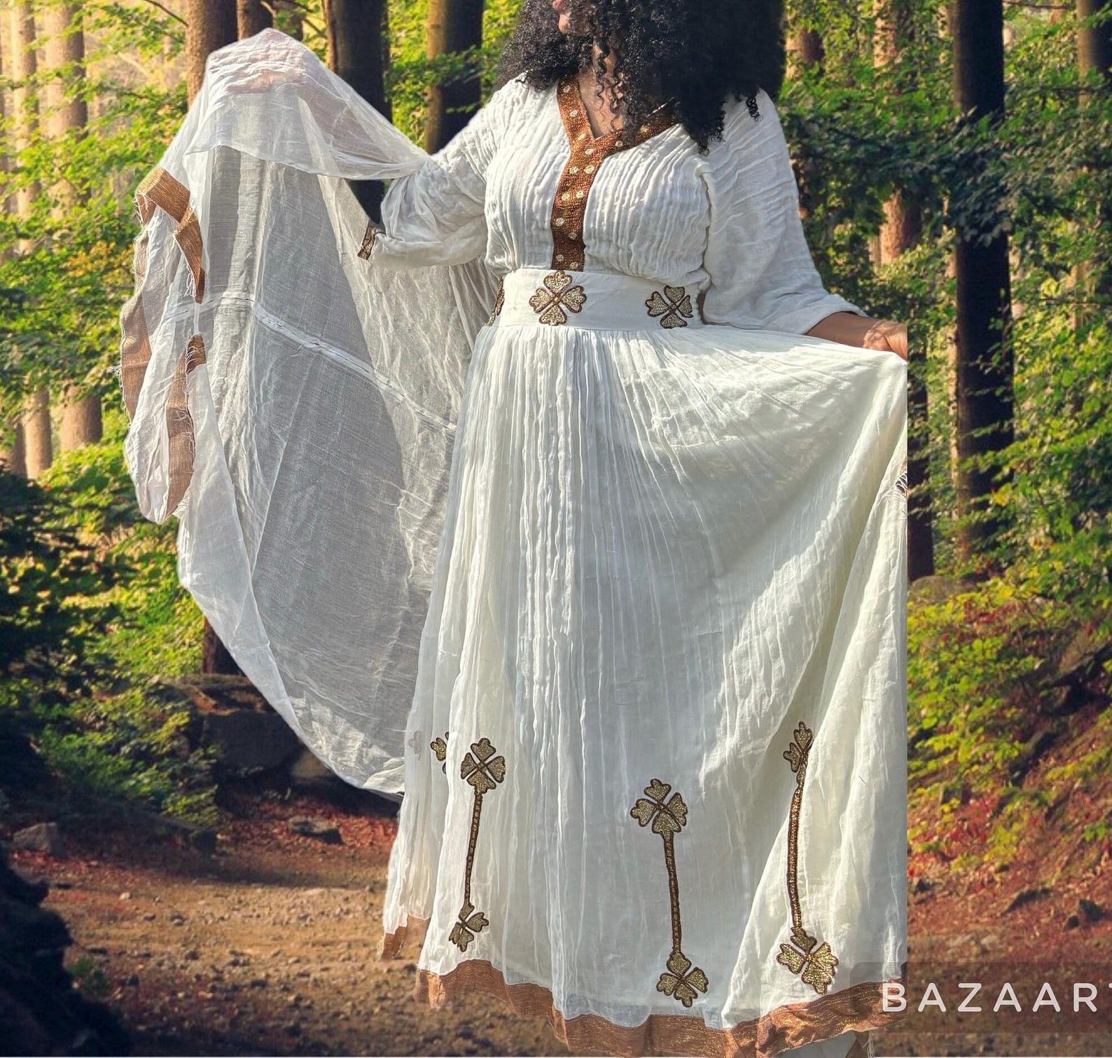 Habesha Kemise With Full Size Netela Perfect for Church and Events - Etsy