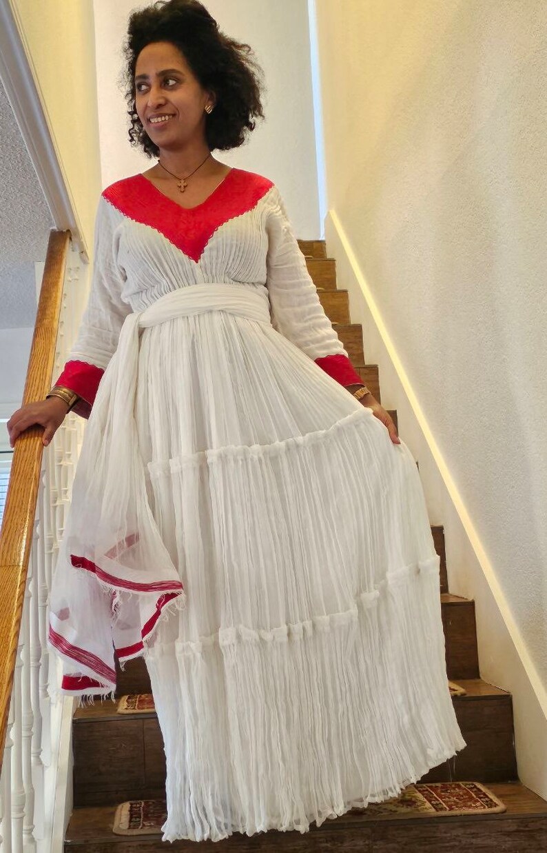 Habesha Kemise With Full Netela Perfect for Church and Celebrations - Etsy