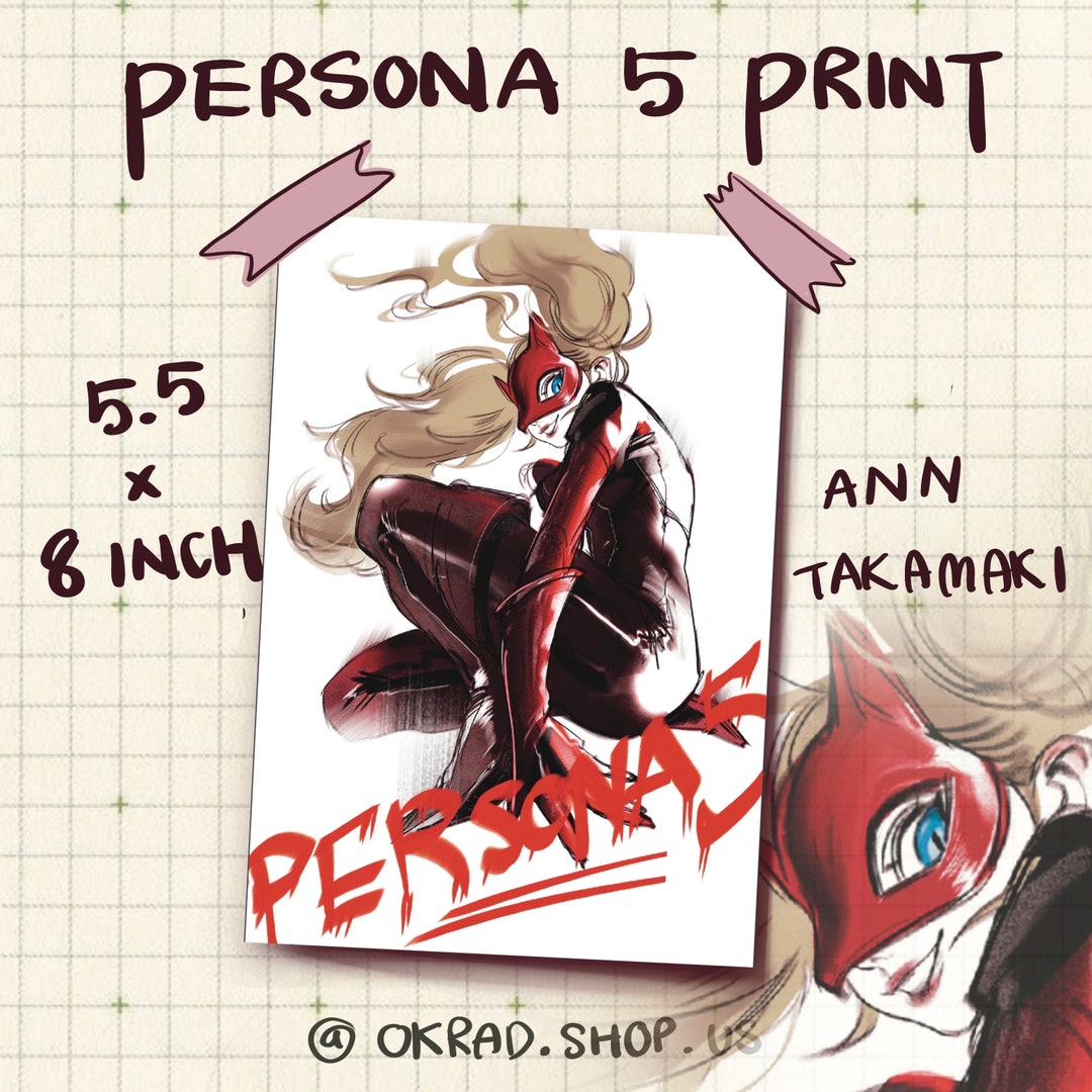 PREORDER coming End of May Ann Takamaki Persona 5 Postcard Poster Art ...