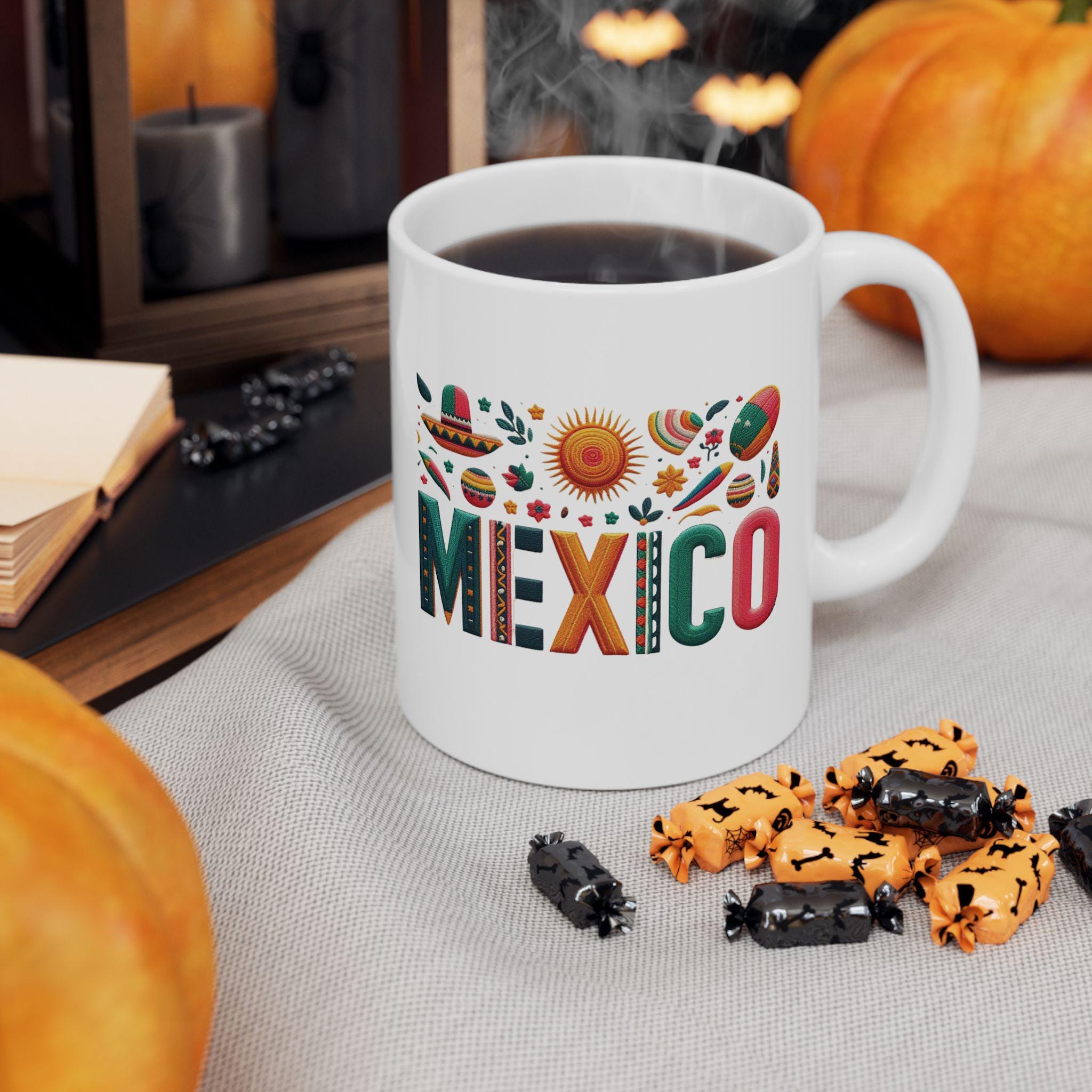 Mexico Mug, Mexican Style Mug, Mexico Inspired Mug, Mexican Gift - Etsy