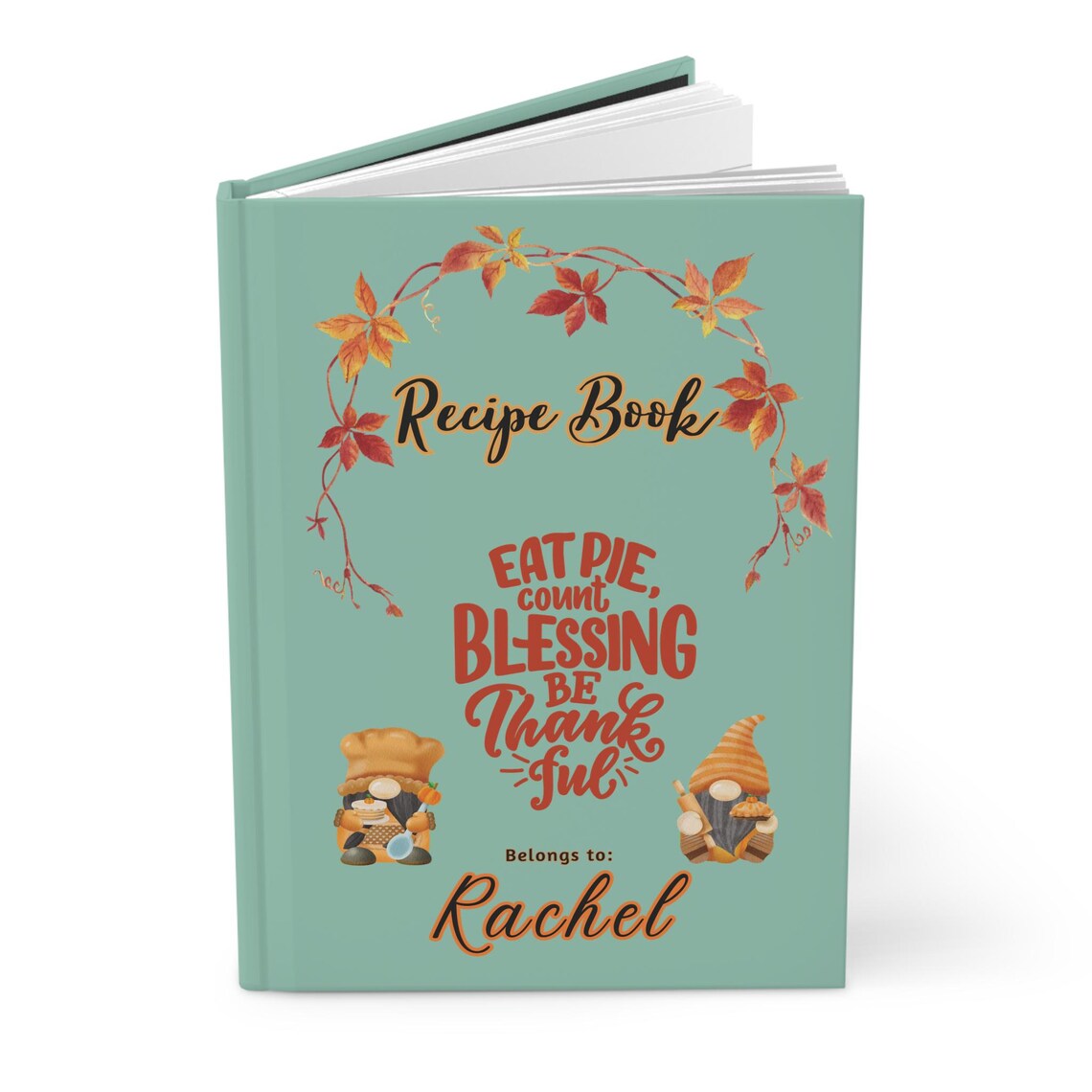 Custom Recipe Book, Personalized Cookbook Journal, Cook Lover Gift ...
