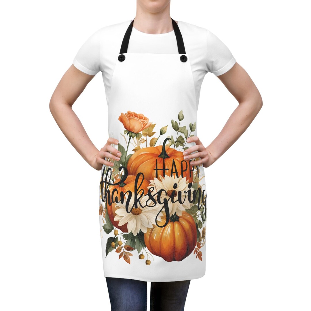 Fall Apron, Thanksgiving Apron, Autumn Apron, Pumpkin Apron ...