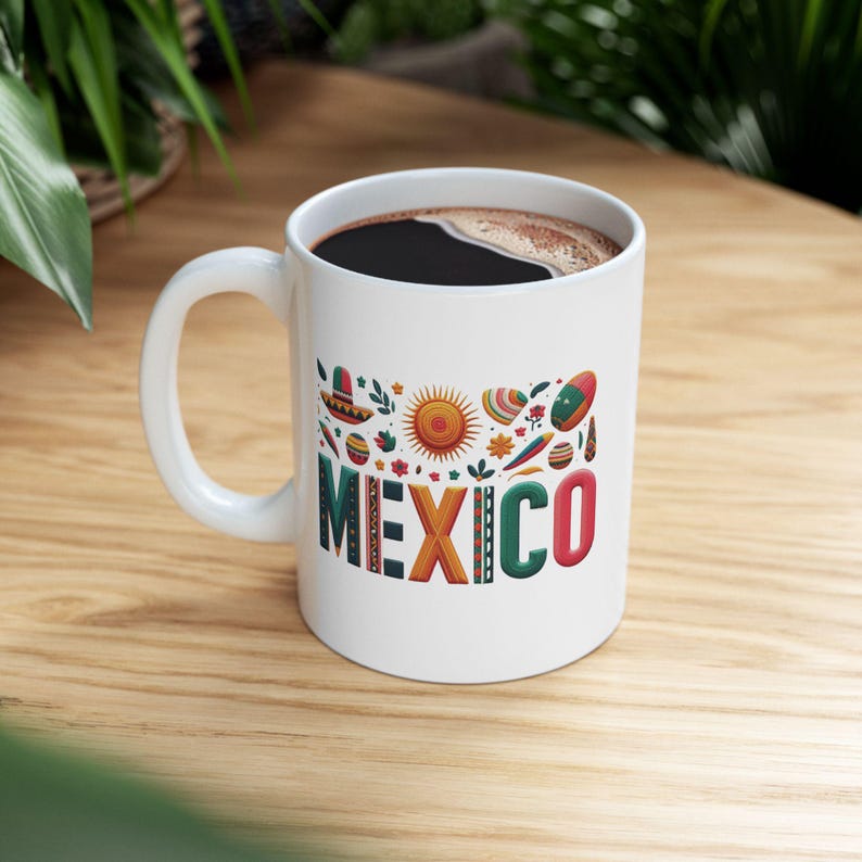 Mexico Mug, Mexican Style Mug, Mexico Inspired Mug, Mexican Gift - Etsy