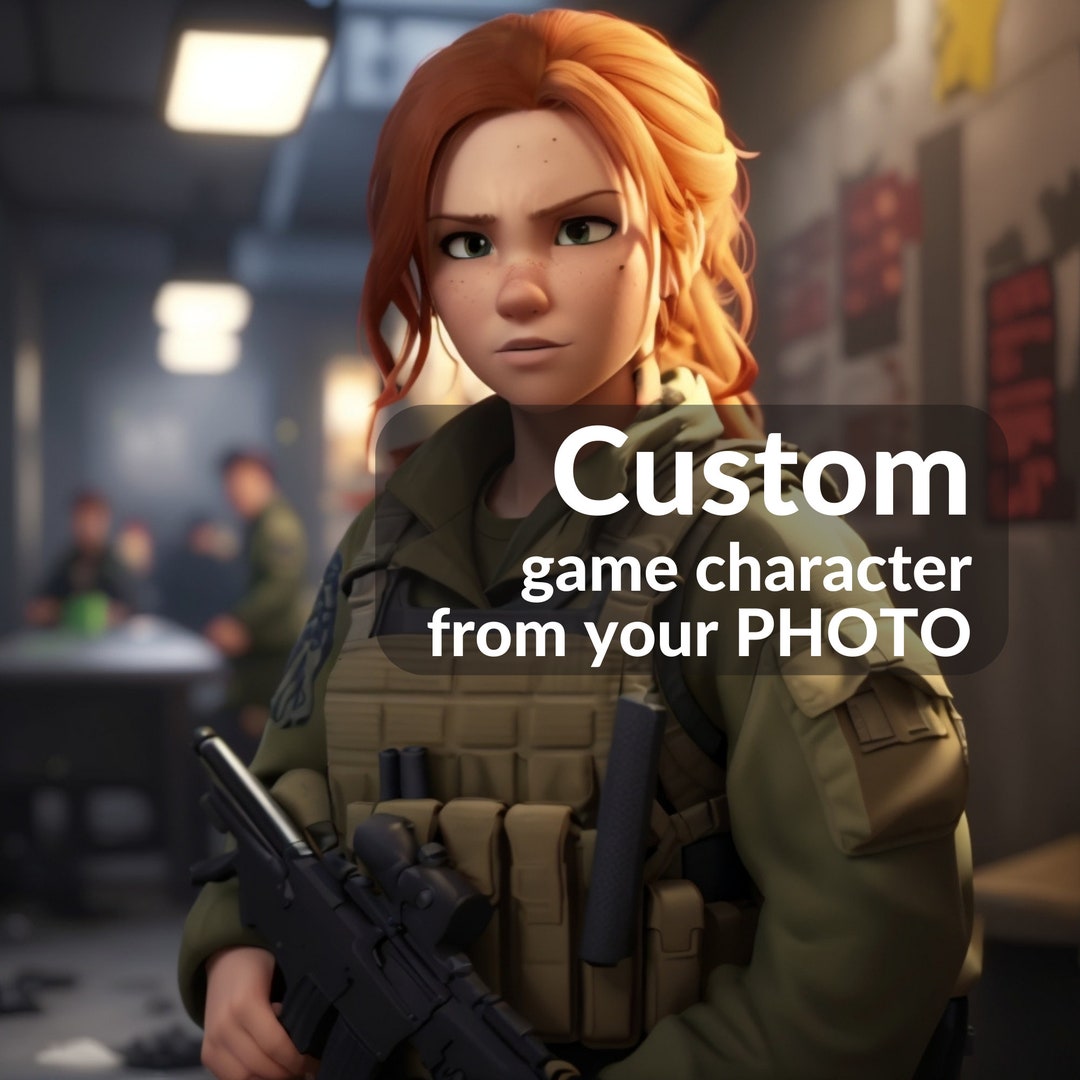 Custom Game Character From Photo, Personalized Game Character, Gamer ...