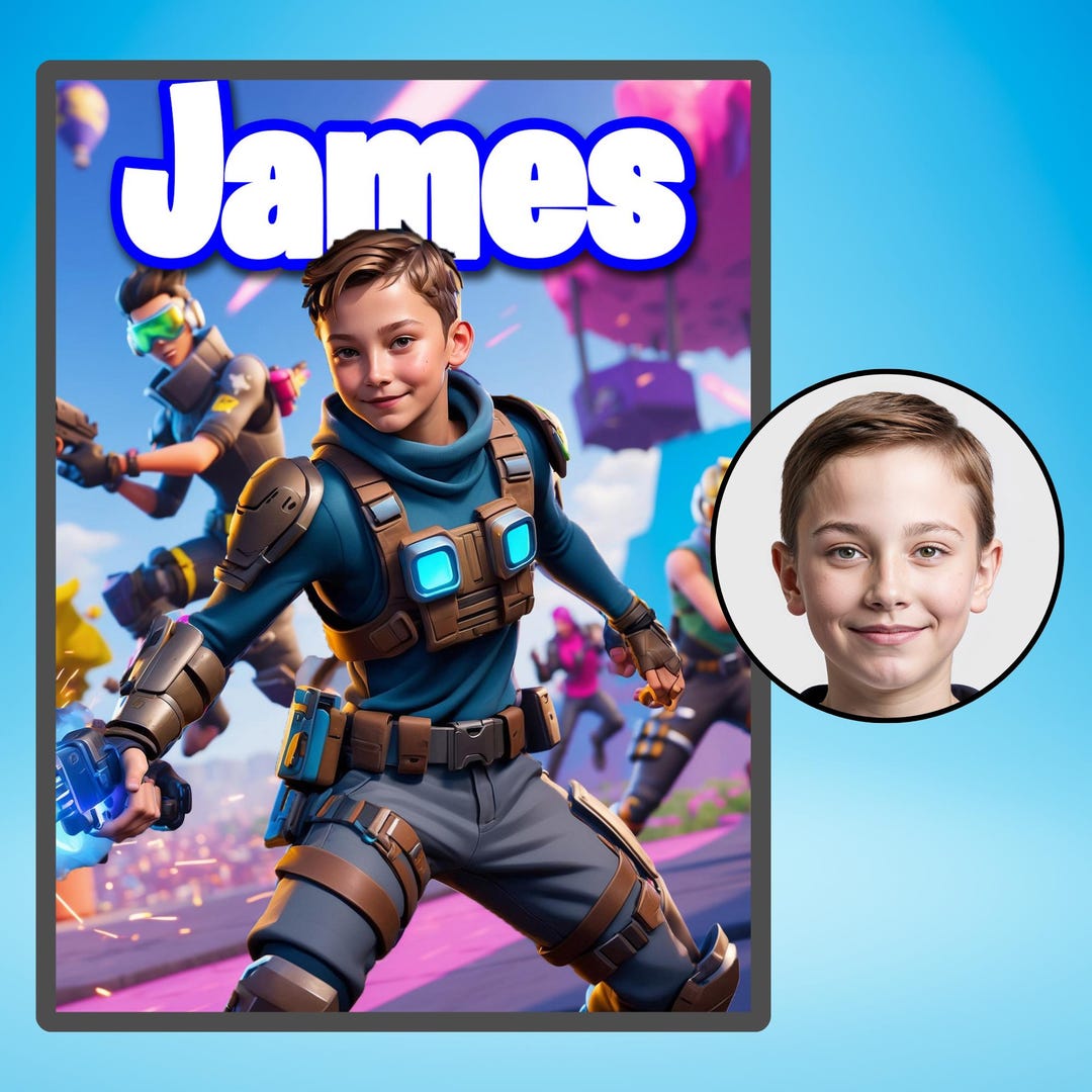 Personalized Gamer Portrait, Custom Gaming Art (digital File) - Etsy