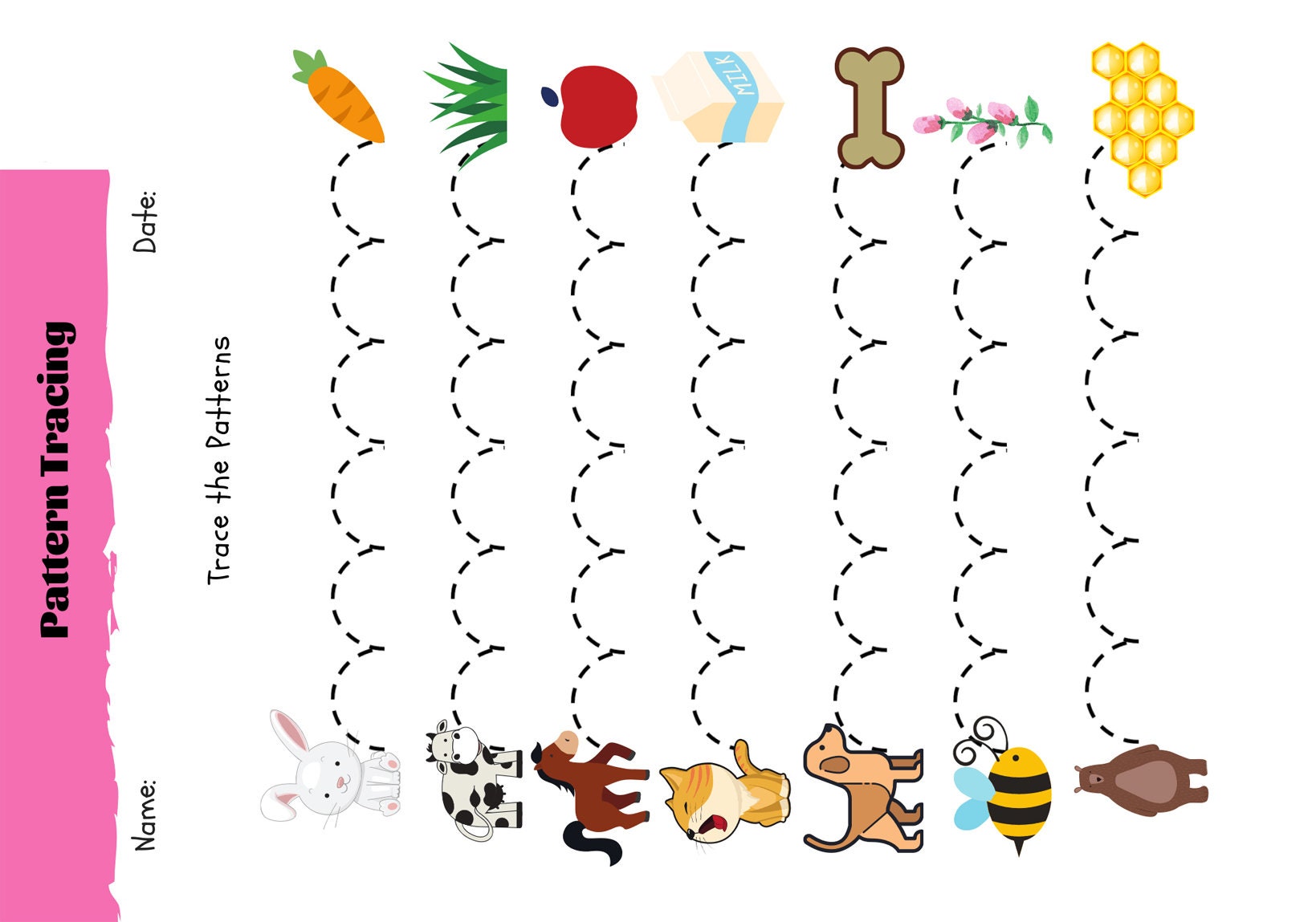 Kids Numbers & Alphabets Learning Bundle, Kids Activity Worksheets ...