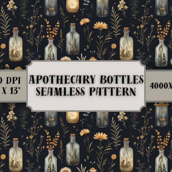 Apothecary Wallpaper - Etsy