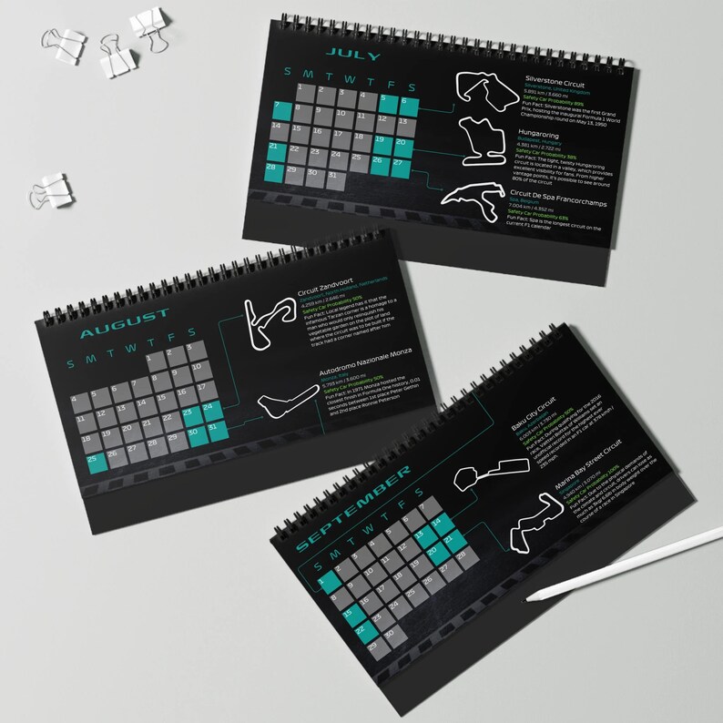 New Years Formula 1 Mercedes Calendargift for Formula 1 Lewis - Etsy