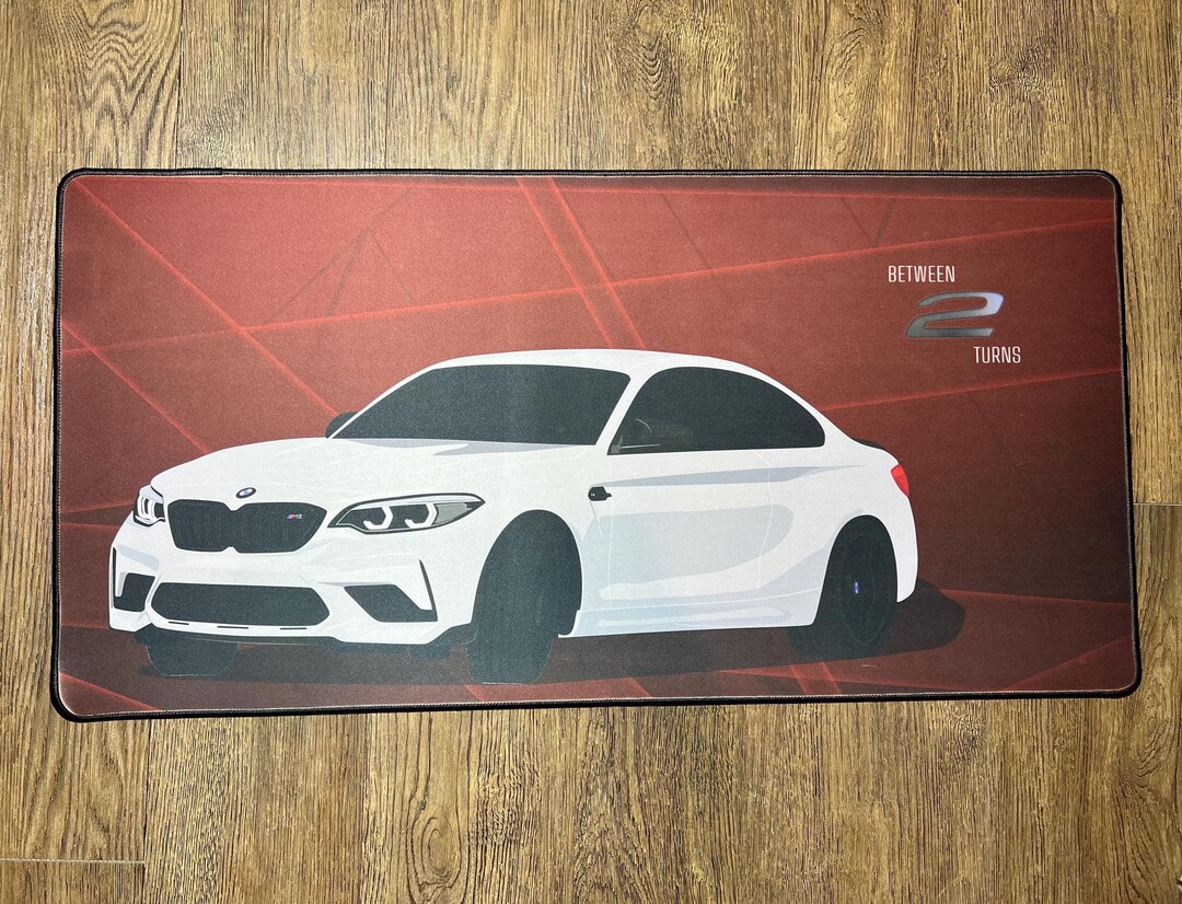 Large Custom BMW M2 Desk Mat, Car Enthusiast Work From Home Office ...