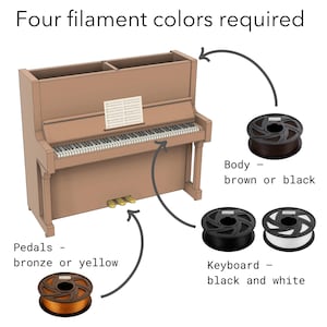 Piano Pen Holder STL Files: 3D Printing DIY Gift (digital Download) - Etsy