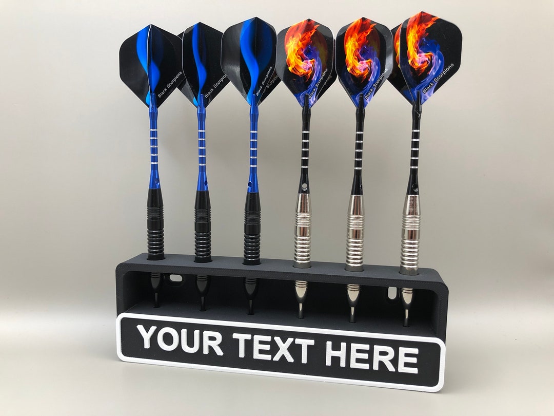 Display Stand / Wall Mounted / 6 Darts Display / Customizable Name ...