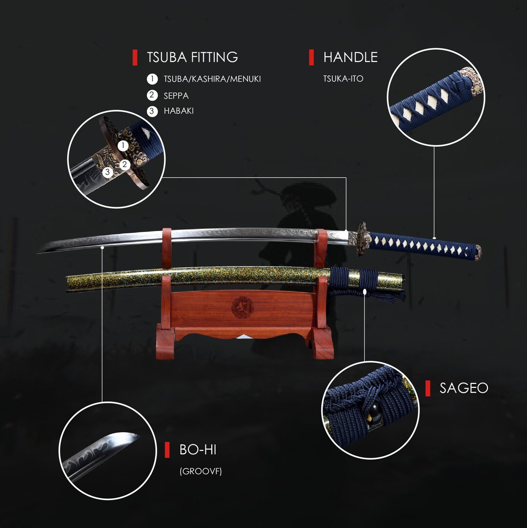 Custom Katana, Custom Sword, Japanese Katana Real Sword, T10 Steel ...