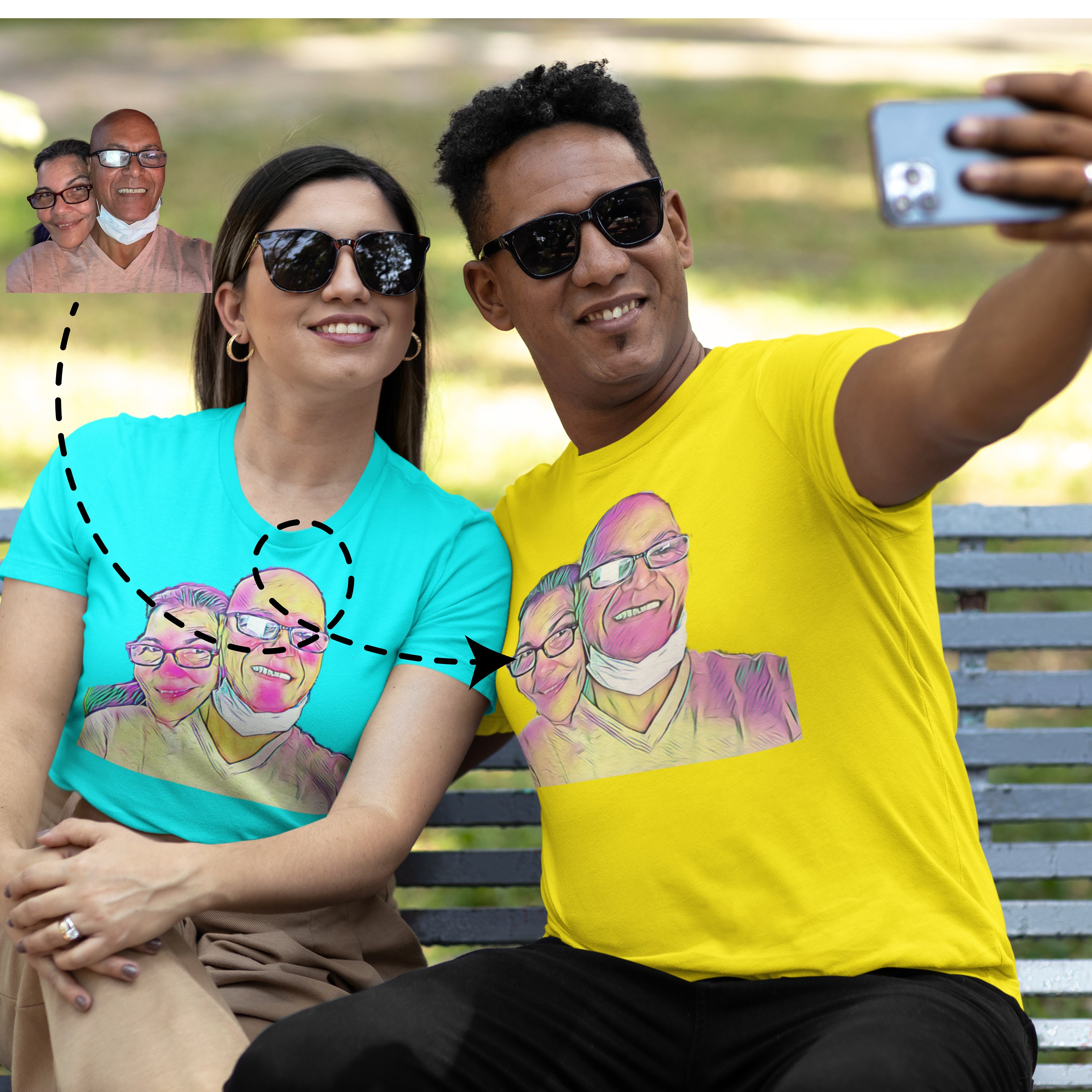 Animated Elegance Caricature Chronicles, Valentine Day, Gift for Her ...