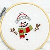 Snowman Embroidery Pattern | Template to Embroider a Snow Man - Etsy