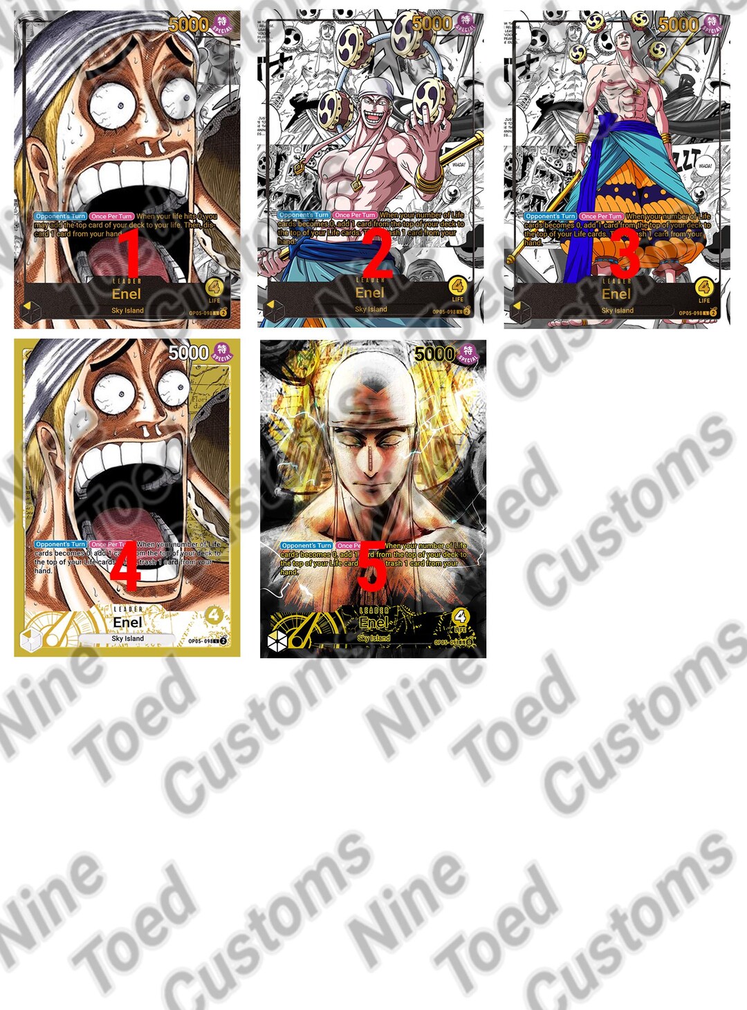 One Piece Custom Leaders - OP05 (awakening of the New Era) - Etsy