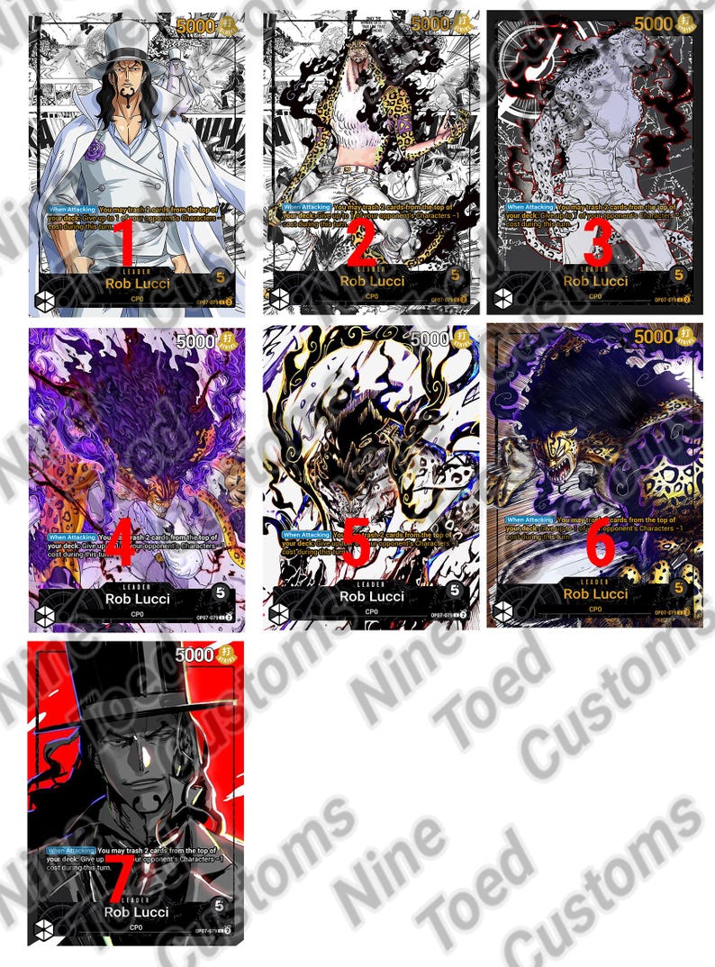 One Piece Custom Leaders - OP07 (500 Years in the Future) - Etsy
