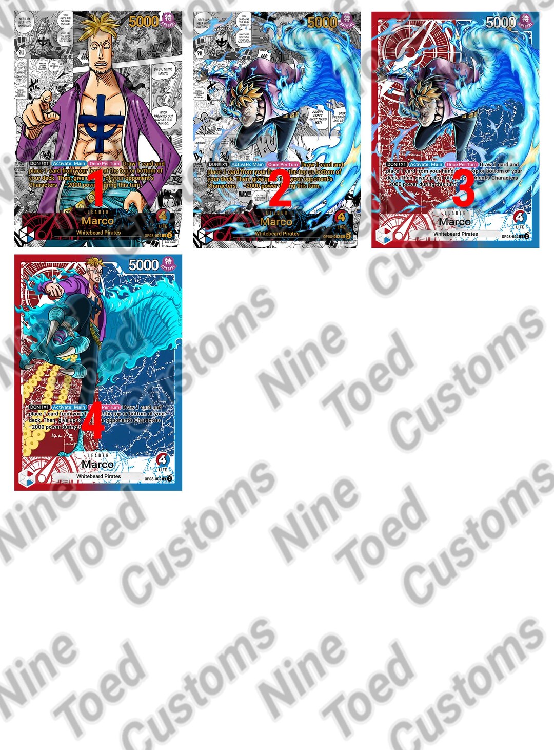 One Piece Custom Leaders - OP08 (two Legends) - Etsy