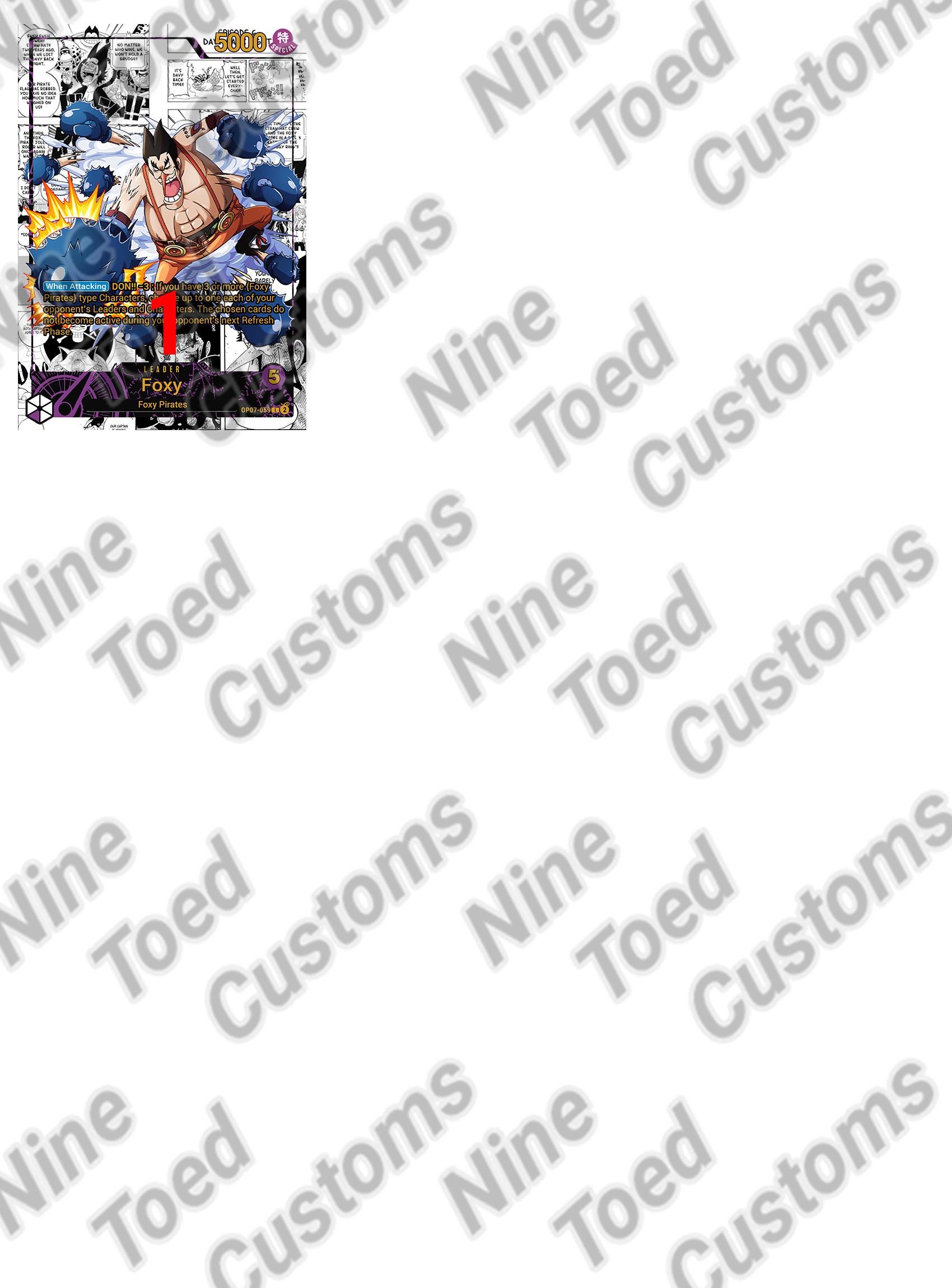One Piece Custom Leaders - OP07 (500 Years in the Future) - Etsy