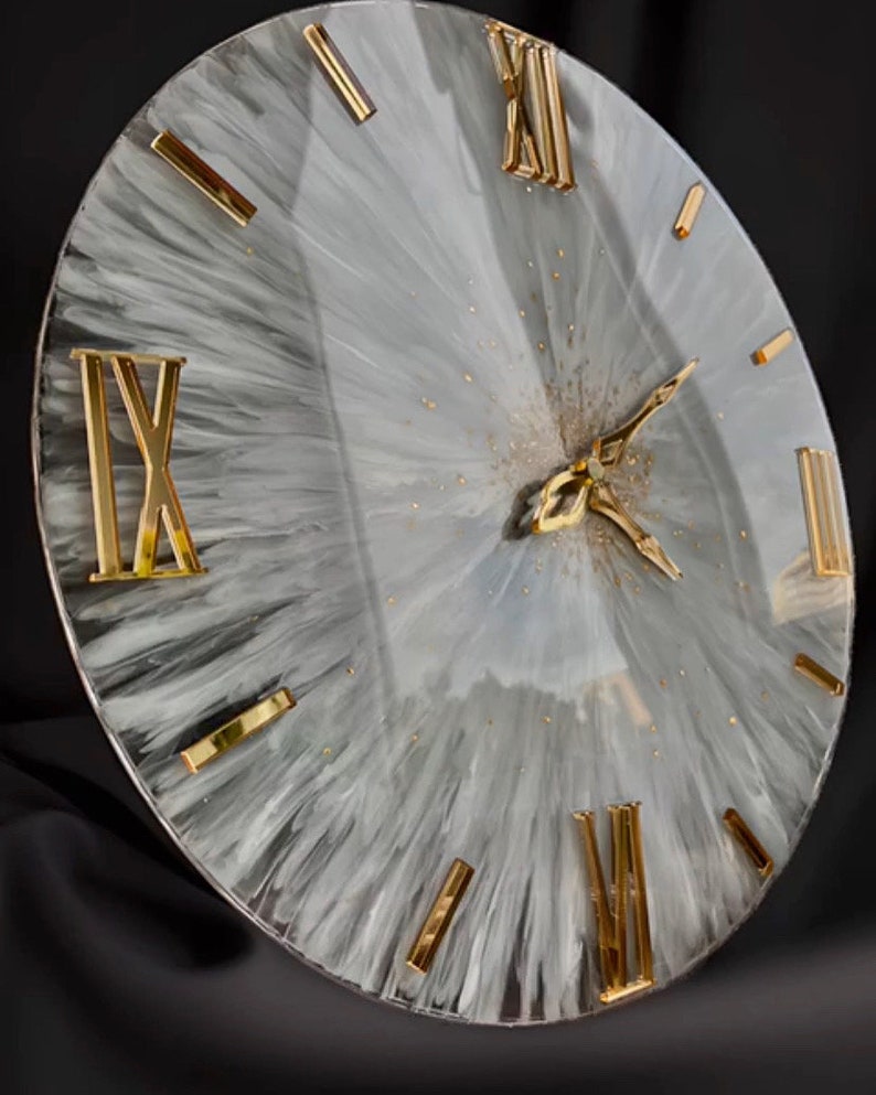Wall Clock Resin - Etsy