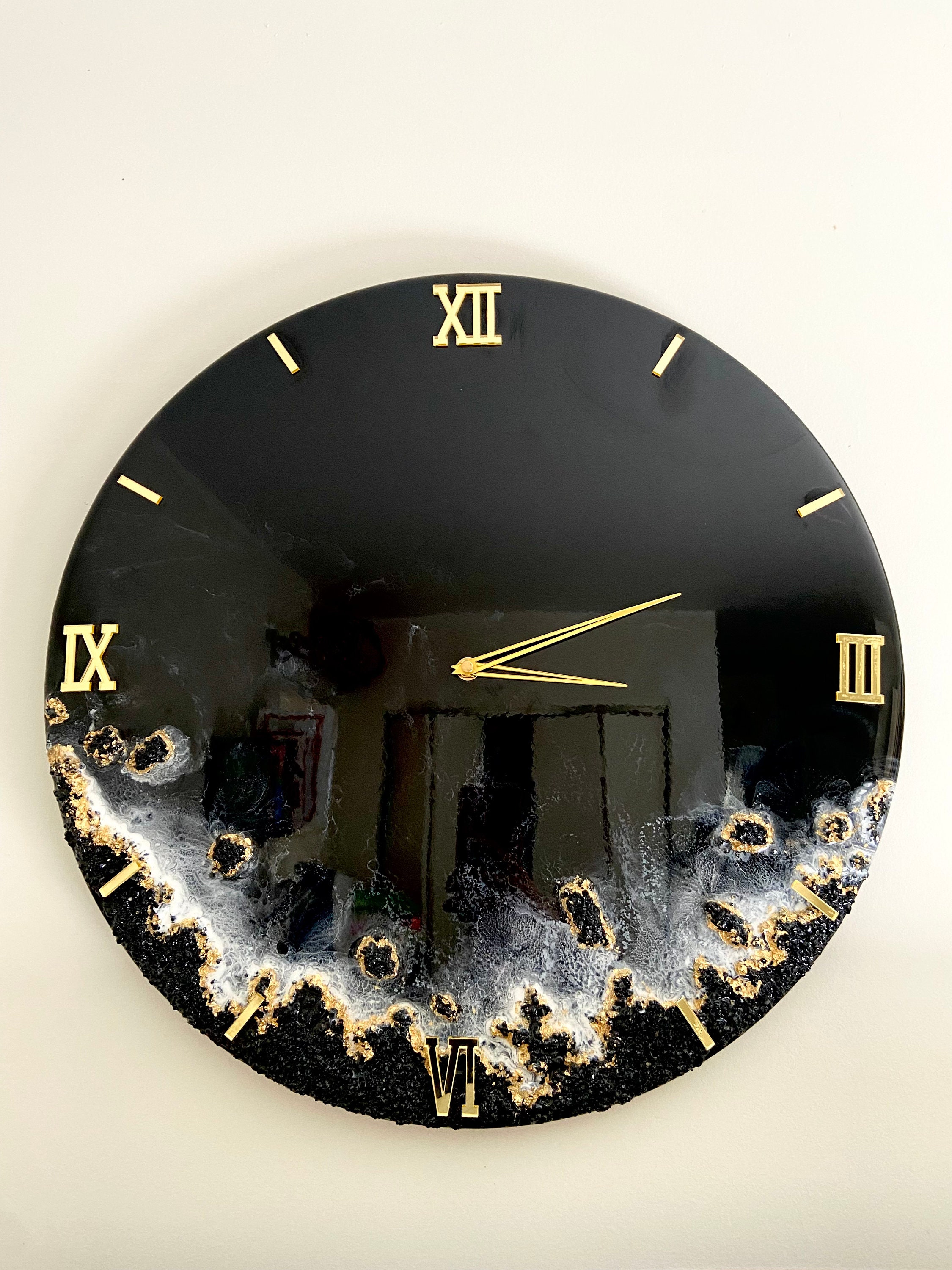 Wall Clock Resin - Etsy