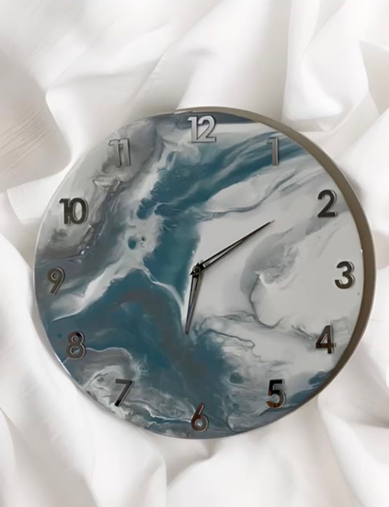 Wall Clock Resin - Etsy